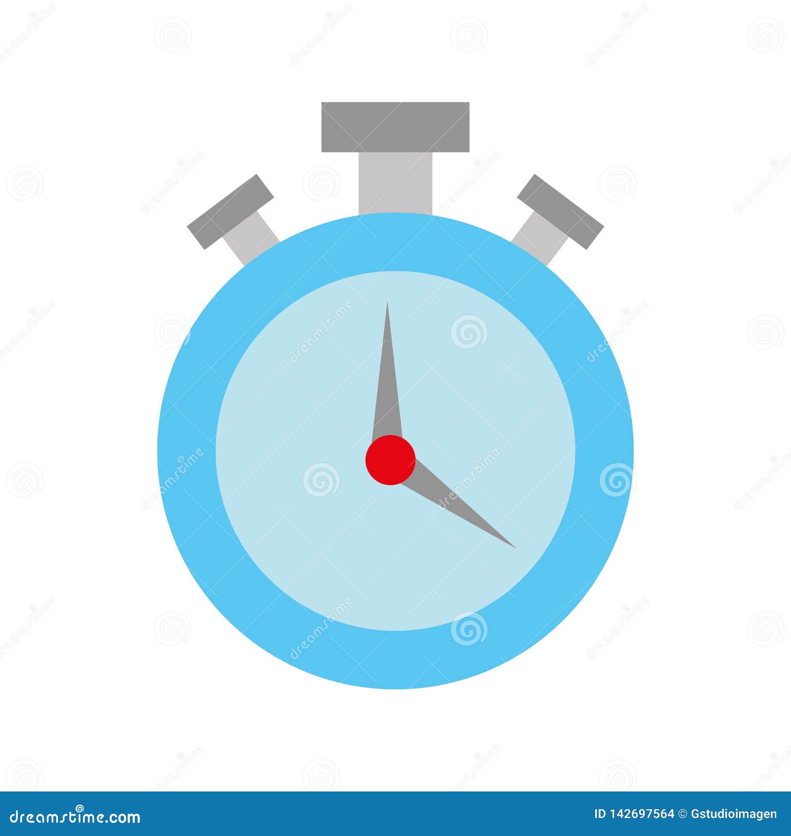 Round Stopwatch Timer Hour Countdown Stock Vector - Illustration of ...