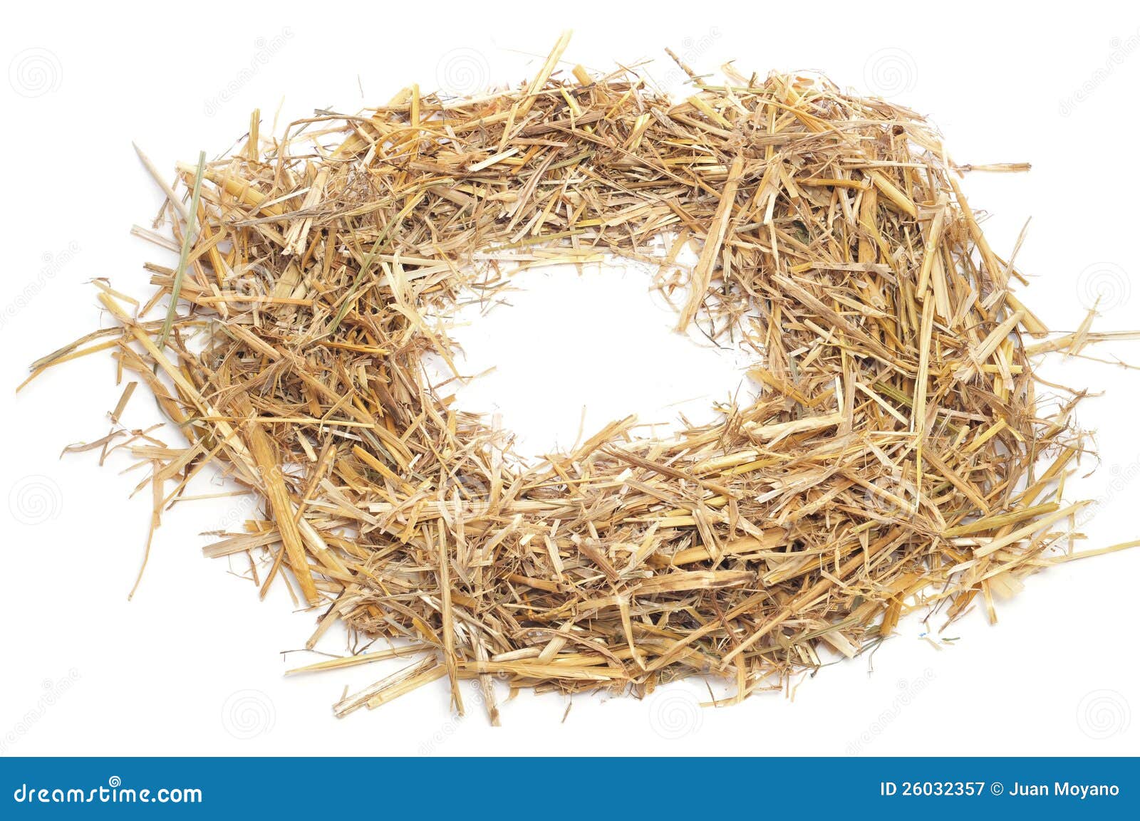 Round straw frame stock image. Image of blank, feed, manger - 26032357