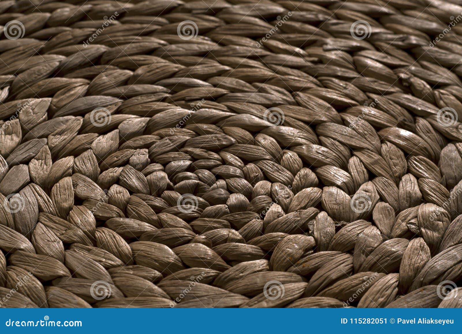 Round straw mat texture. stock image. Image of pattern - 115282051