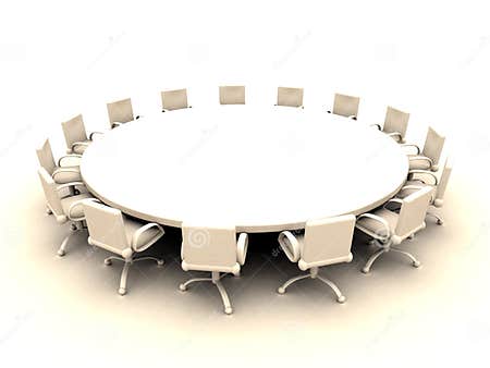 Round Table 2 stock illustration. Illustration of material - 523135