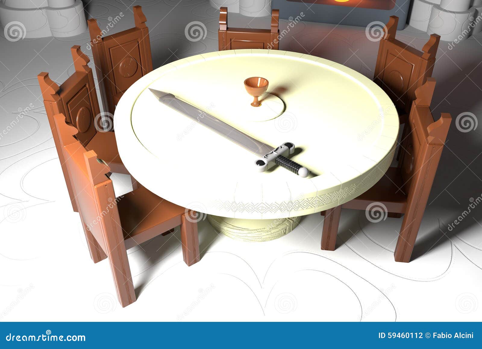 Round table stock illustration. Illustration of corporate - 59460112