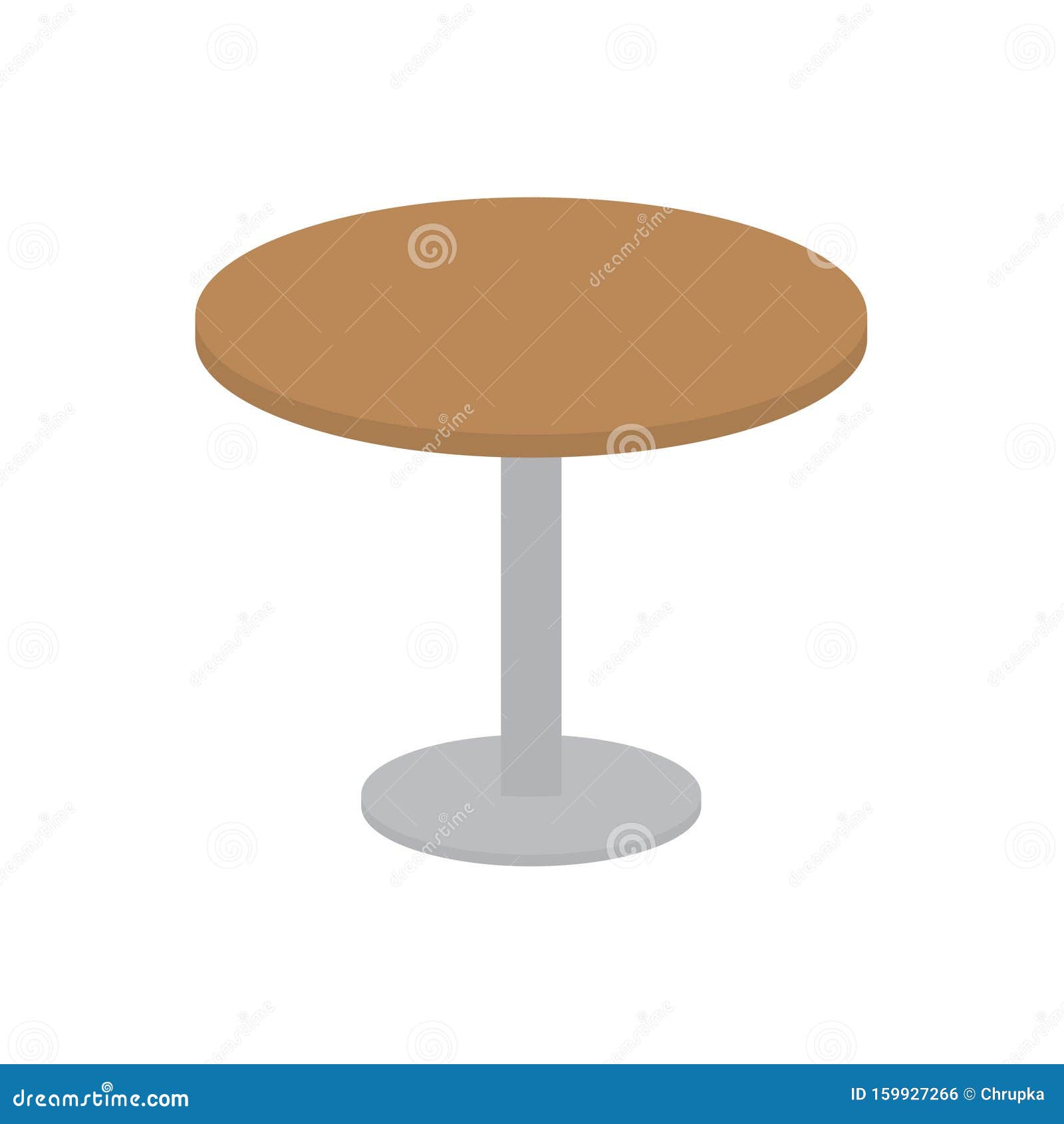 Round table icon stock vector. Illustration of house - 159927266