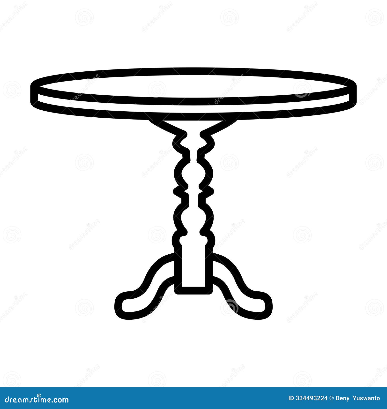 Round Table Icon Vector on Trendy Design Stock Vector - Illustration of ...