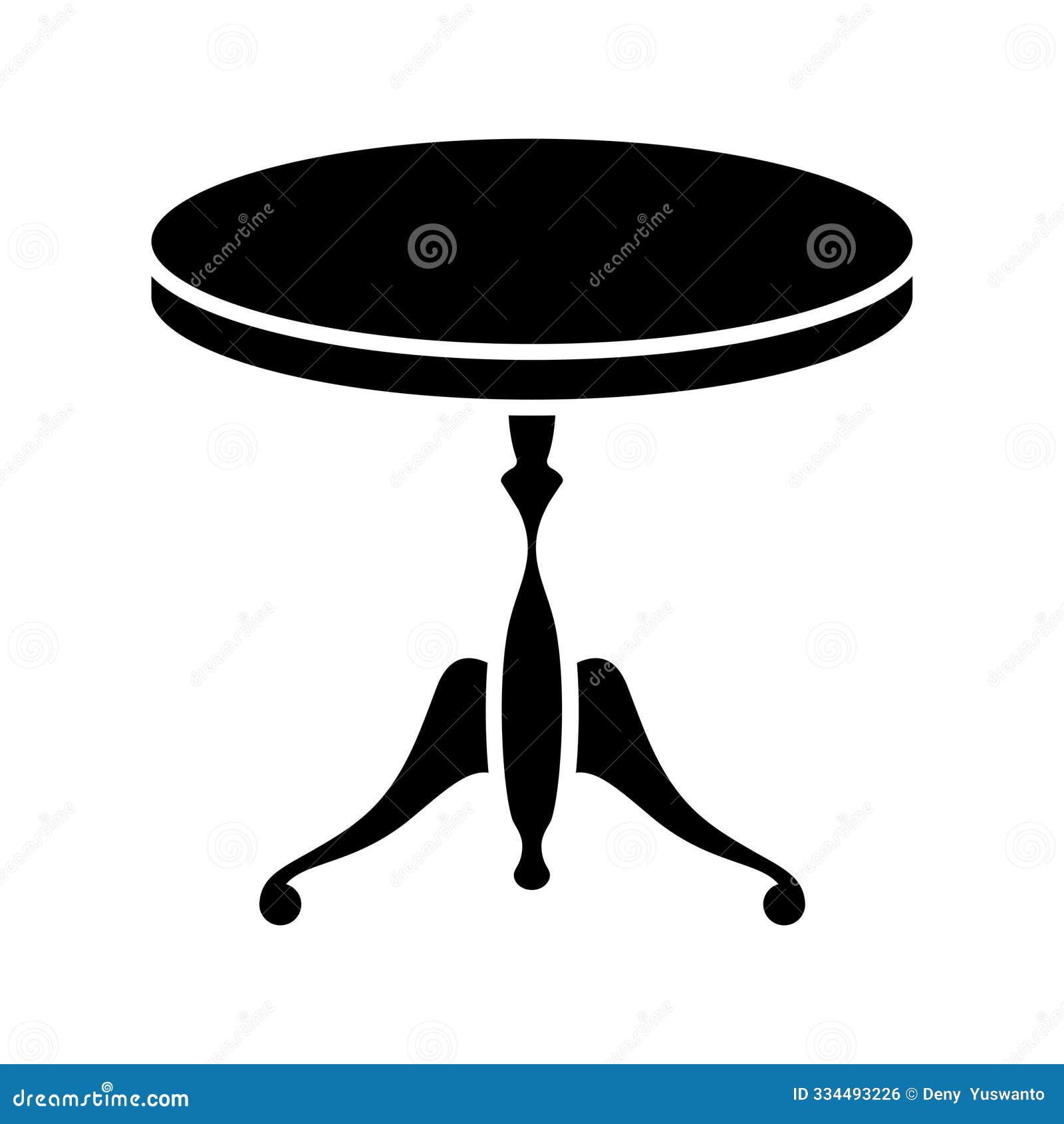 Round Table Icon Vector on Trendy Design Stock Vector - Illustration of ...