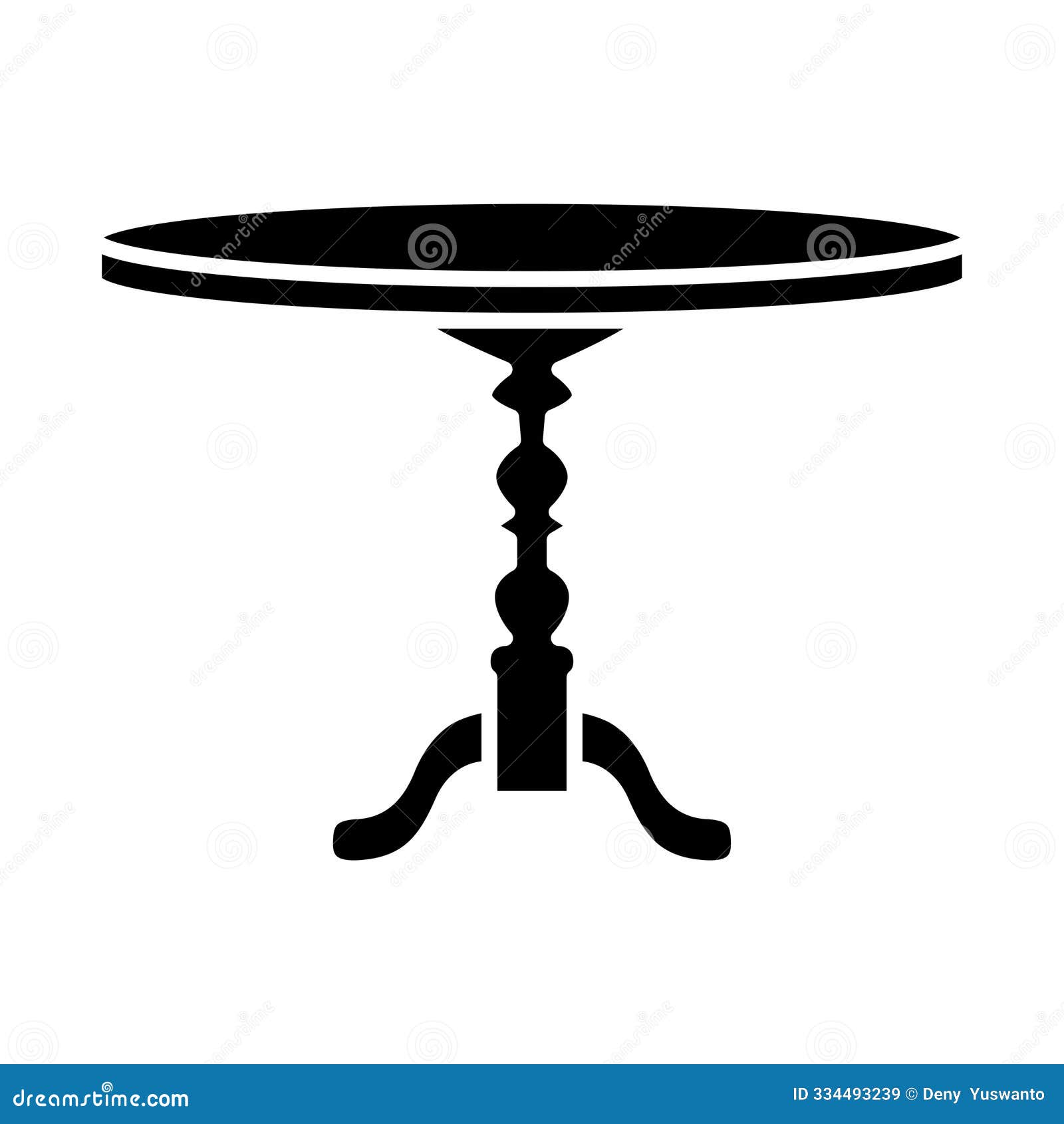 Round Table Icon Vector on Trendy Design Stock Vector - Illustration of ...