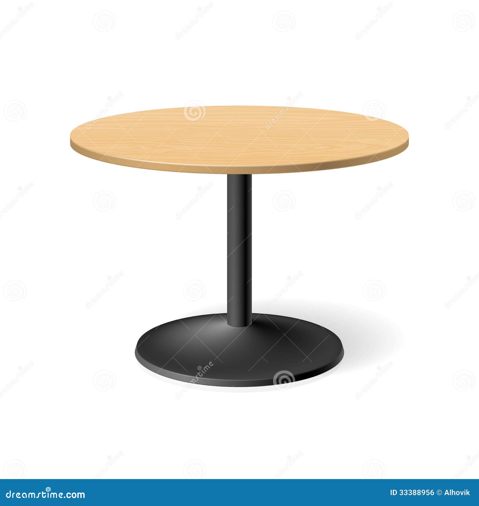Round Table Vector Illustration | CartoonDealer.com #33388956