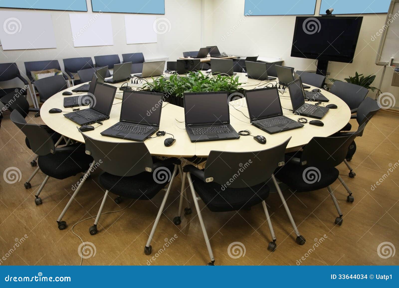 Round table stock photo. Image of port, conference, personnel - 33644034