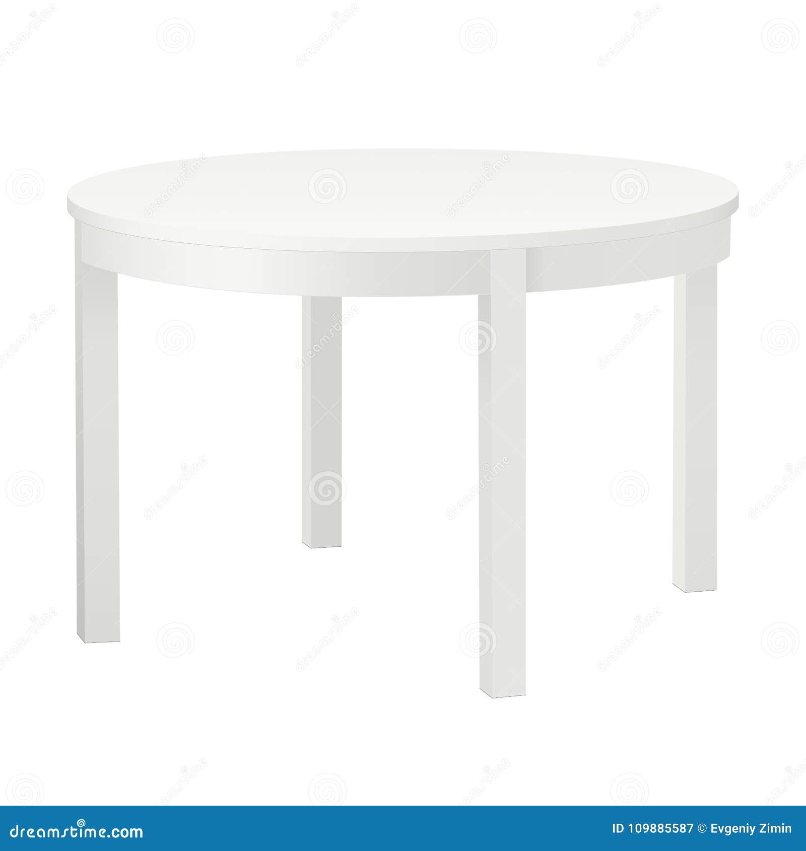 Round table mockup stock vector. Illustration of stage - 109885587