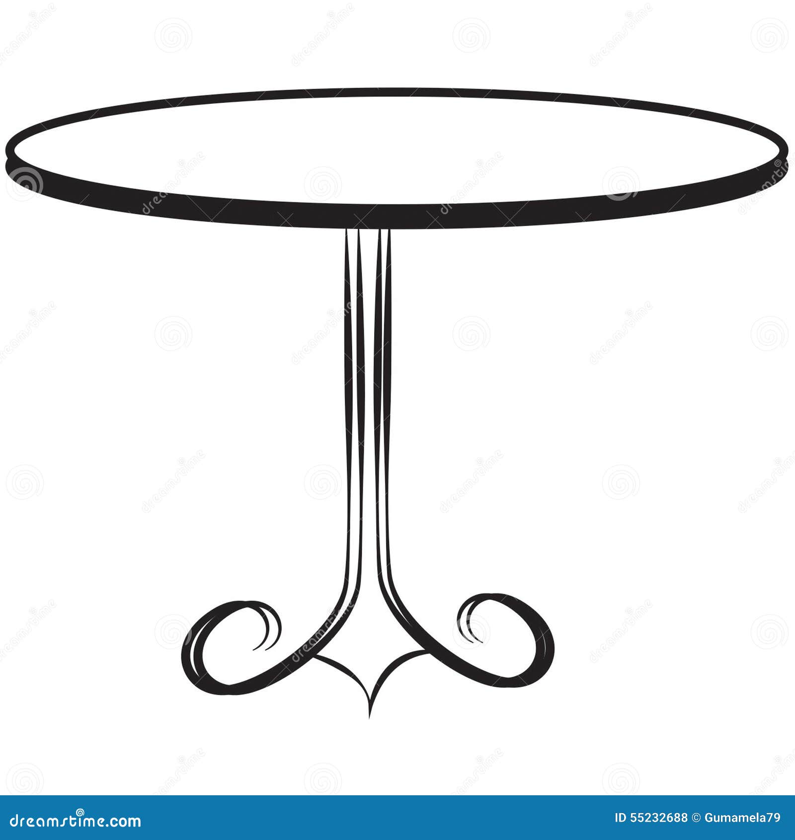 Round table stock illustration. Illustration of attractive - 55232688