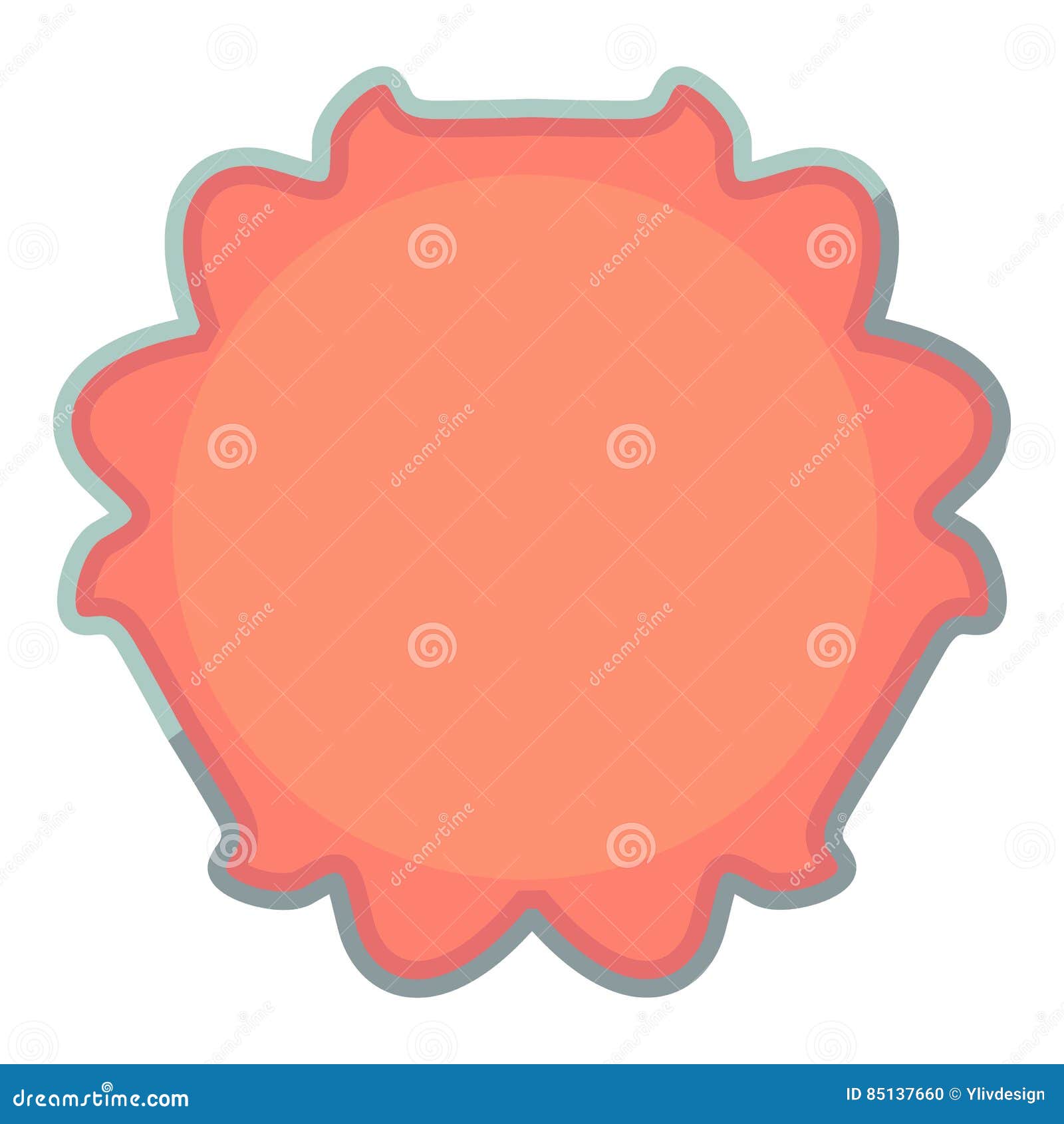 Round Tag Icon, Cartoon Style Stock Vector - Illustration of bookmark ...