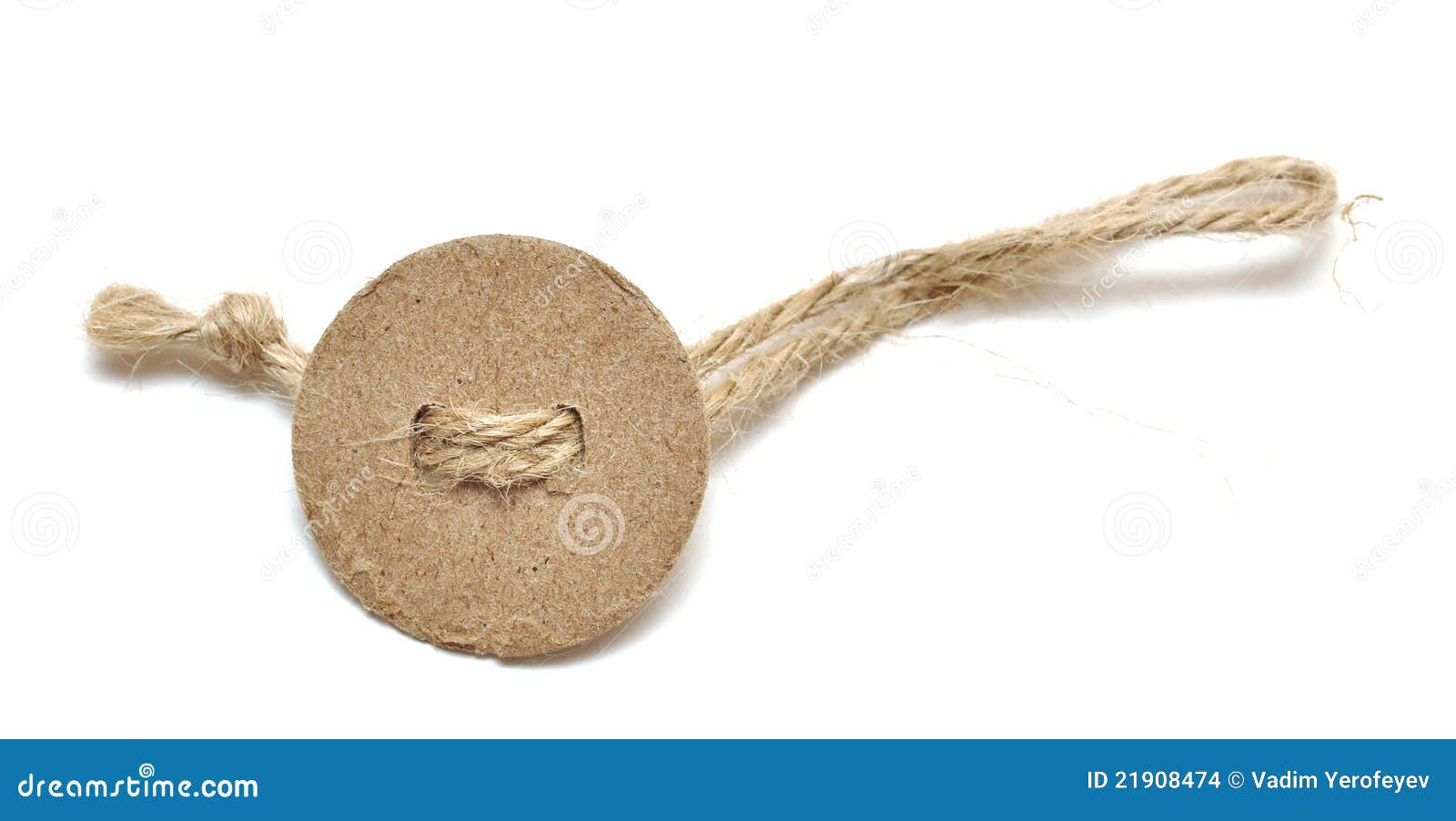 Round tag tied with rope stock photo. Image of price - 21908474