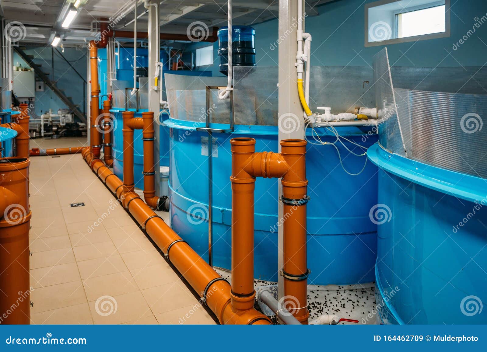 Round Tanks For Wastewater Filtration In Sewage Treatment Plants ...