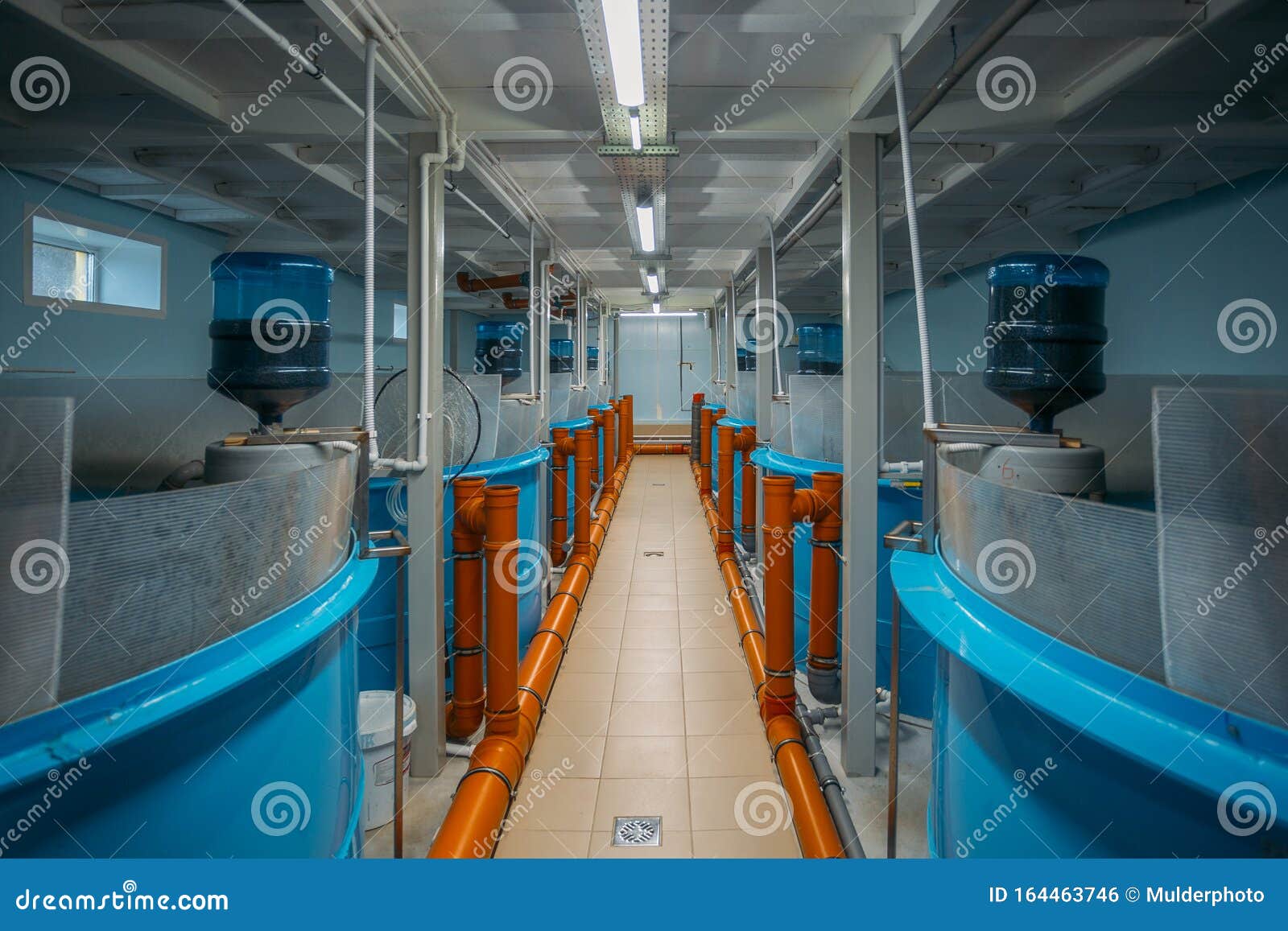 Round Tanks For Wastewater Filtration In Sewage Treatment Plants ...