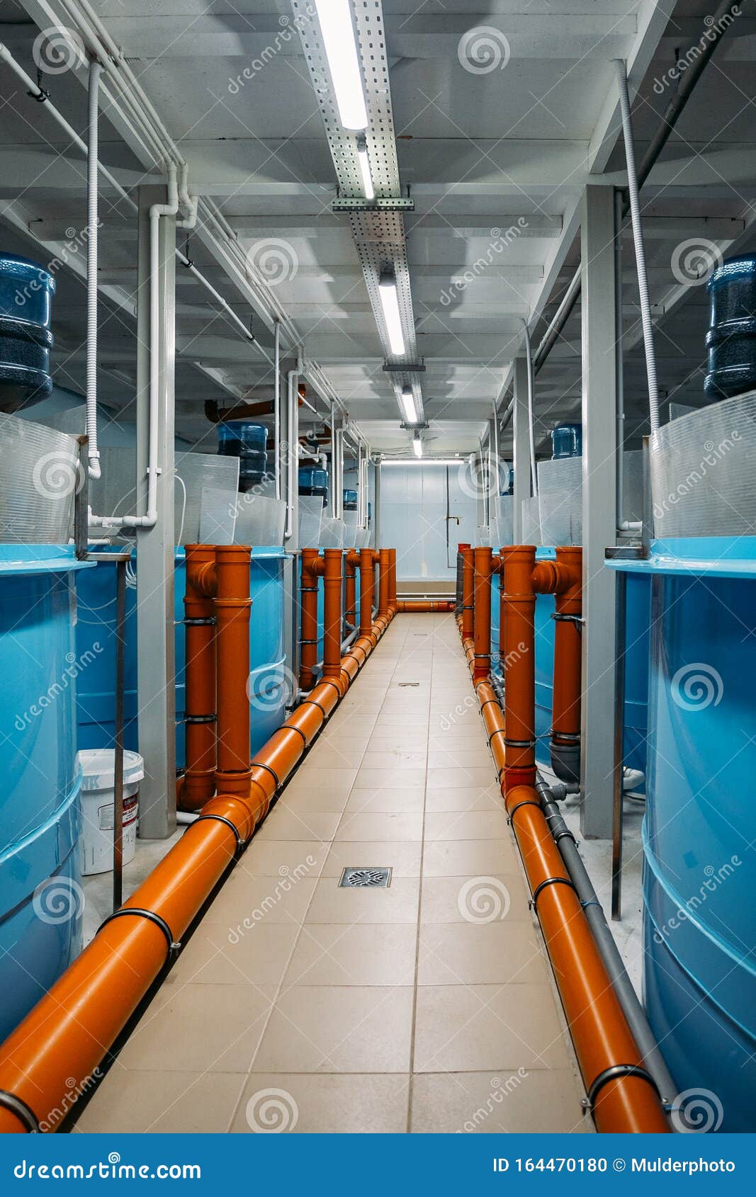 Round Tanks For Wastewater Filtration In Sewage Treatment Plants ...