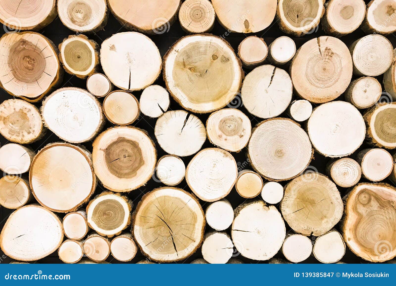 Round Teak Wood Stump Background. Trees Cut Section for Background ...