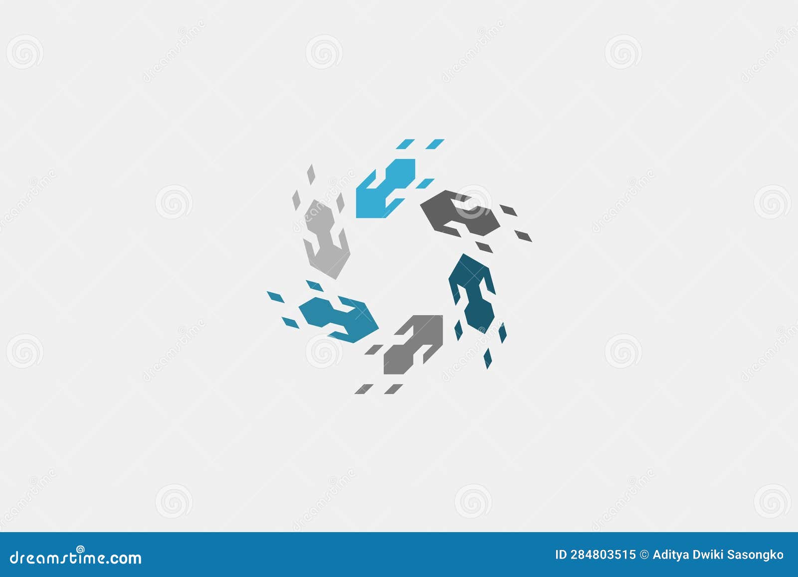 Round Technology Abstract Move Logo Stock Vector - Illustration of ...