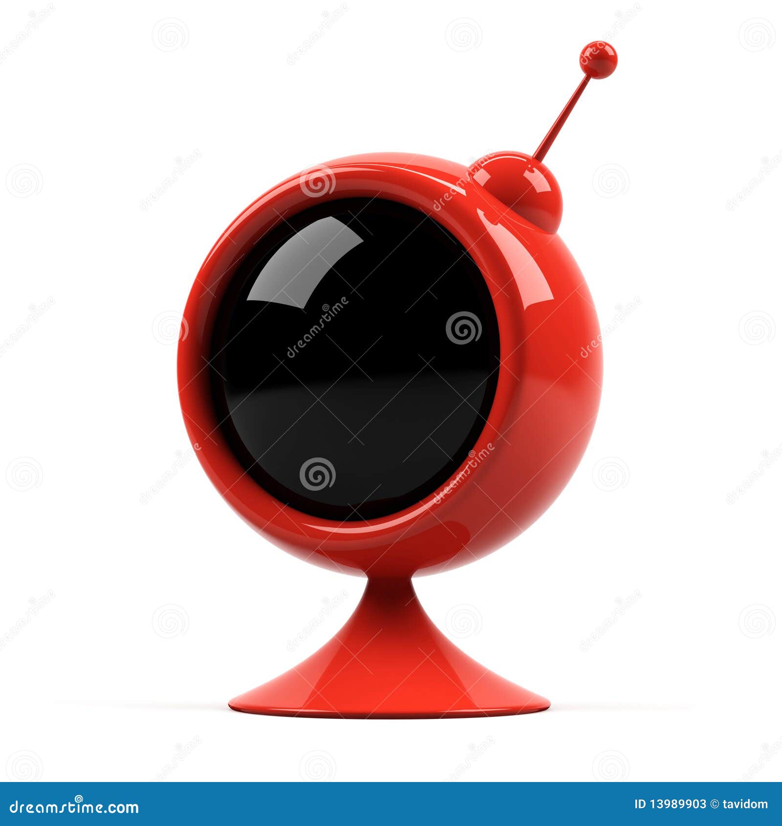 Round television. stock illustration. Illustration of satellite - 13989903