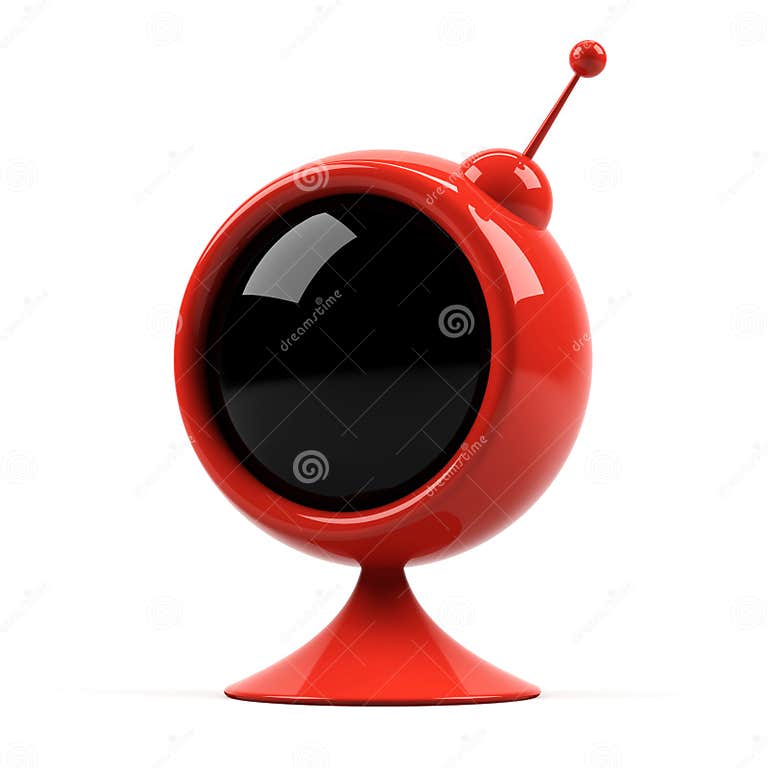 Round television. stock illustration. Illustration of satellite - 13989903