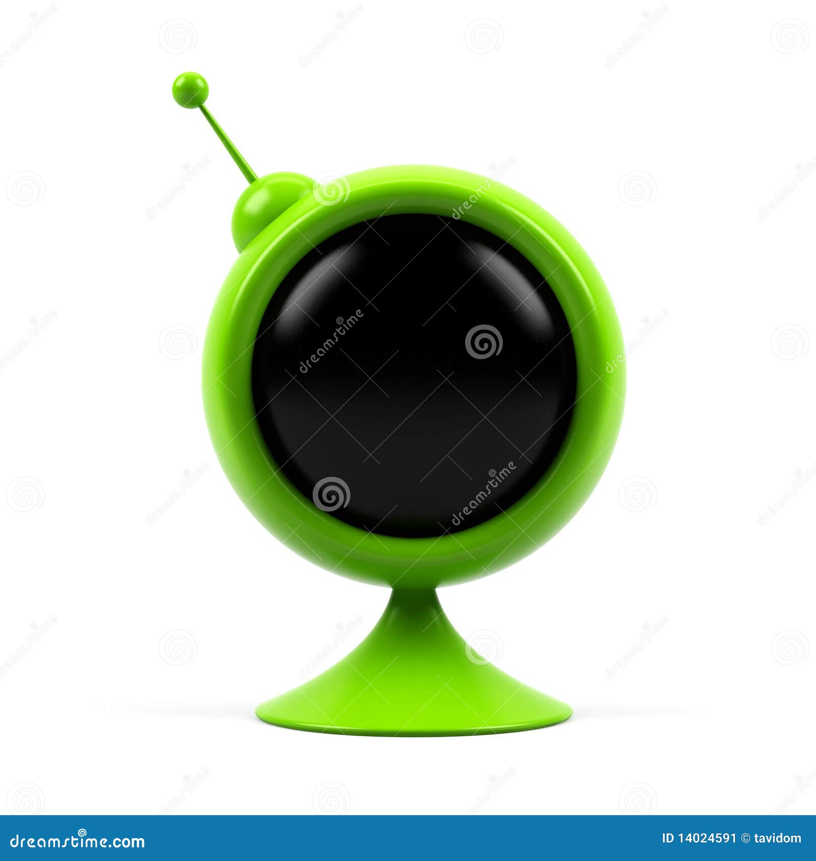 Round television i stock illustration. Illustration of entertainment ...