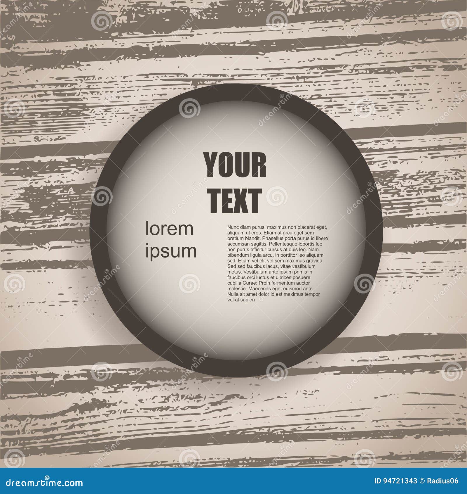 Round text space stock vector. Illustration of design - 94721343