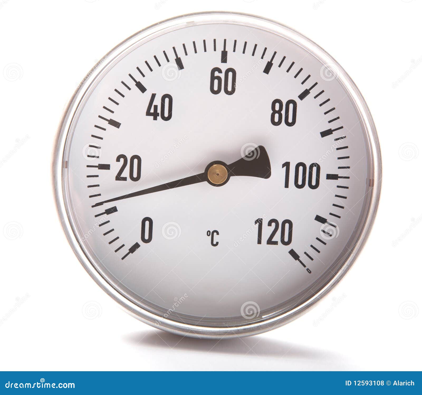Round Thermometer Showing Over 100 Degrees Royalty-Free Stock Image ...