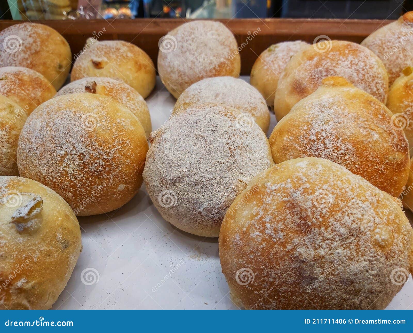 Round Toast with a Little Sprinkle of Refined Sugar on the Outside ...