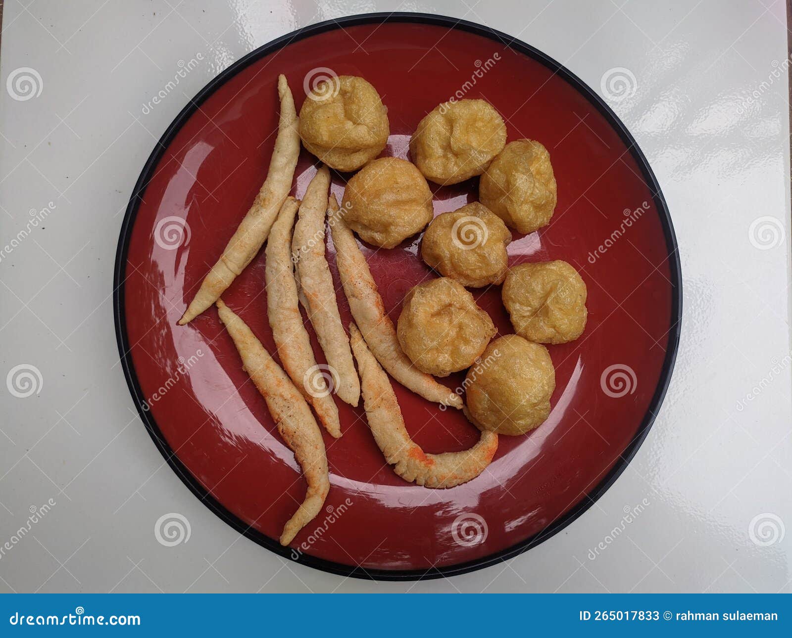 Round Tofu and Fried Cuttlefish Stock Image - Image of collection, meat ...