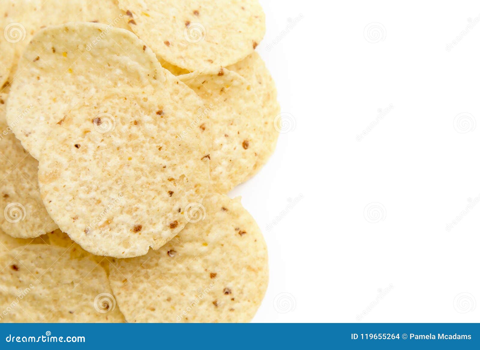 Round Tortilla Chips stock photo. Image of delicious - 119655264
