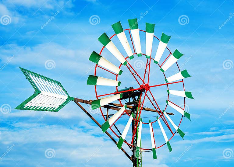 Round tower windmill. stock image. Image of round, europe - 47458937