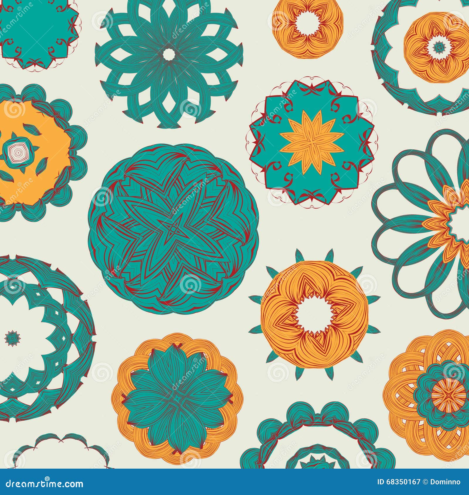 Round Traditional Ornament Pattern Stock Vector - Illustration of asian ...