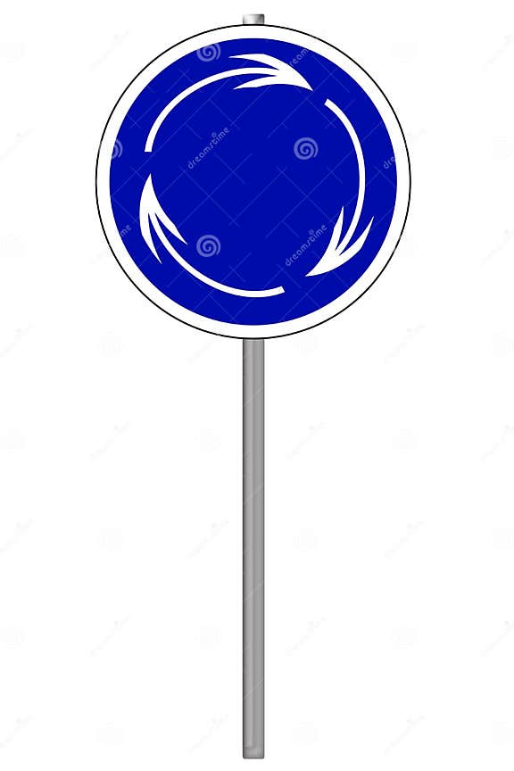 Round traffic sign stock illustration. Illustration of road - 37650236