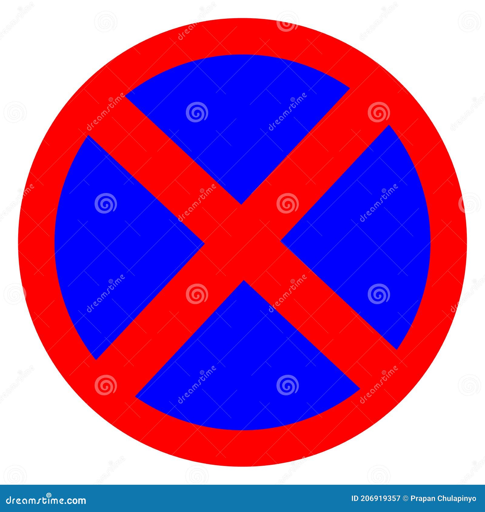 Traffic Sign, No Stop and Parking Stock Vector - Illustration of ...