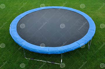 Round Trampoline stock image. Image of black, circle - 14812203