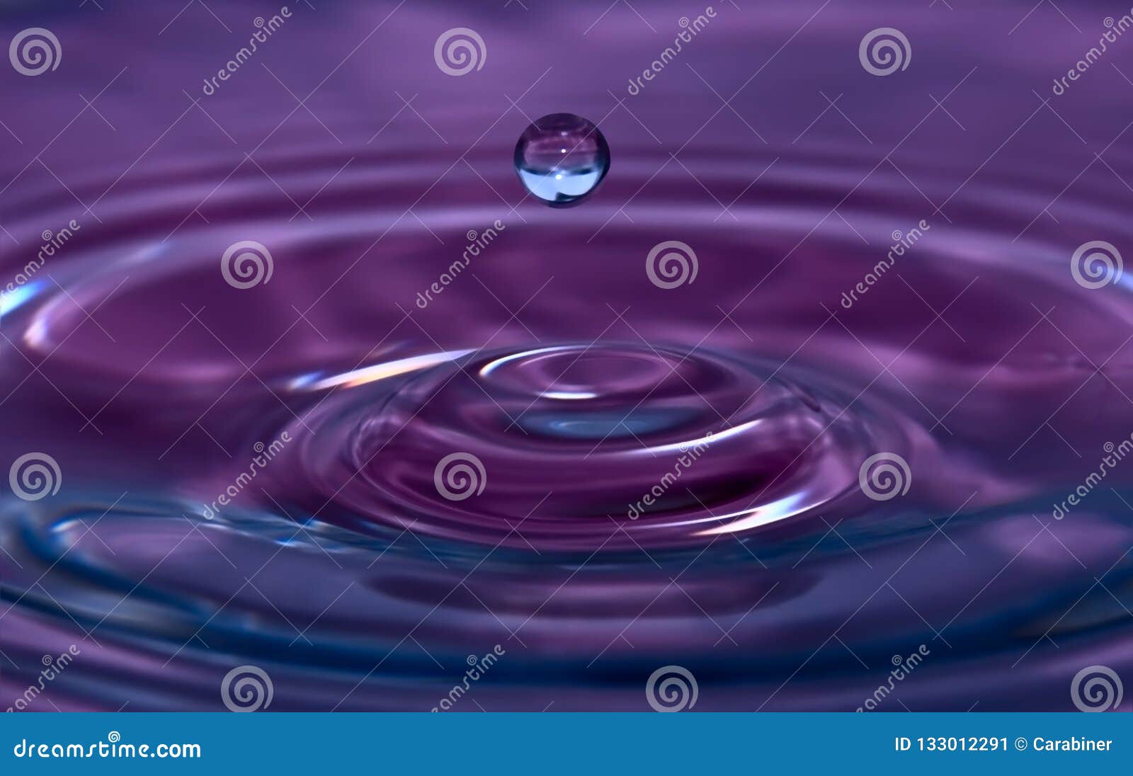 Round Transparent Drop of Water Stock Image - Image of rippled, wave ...