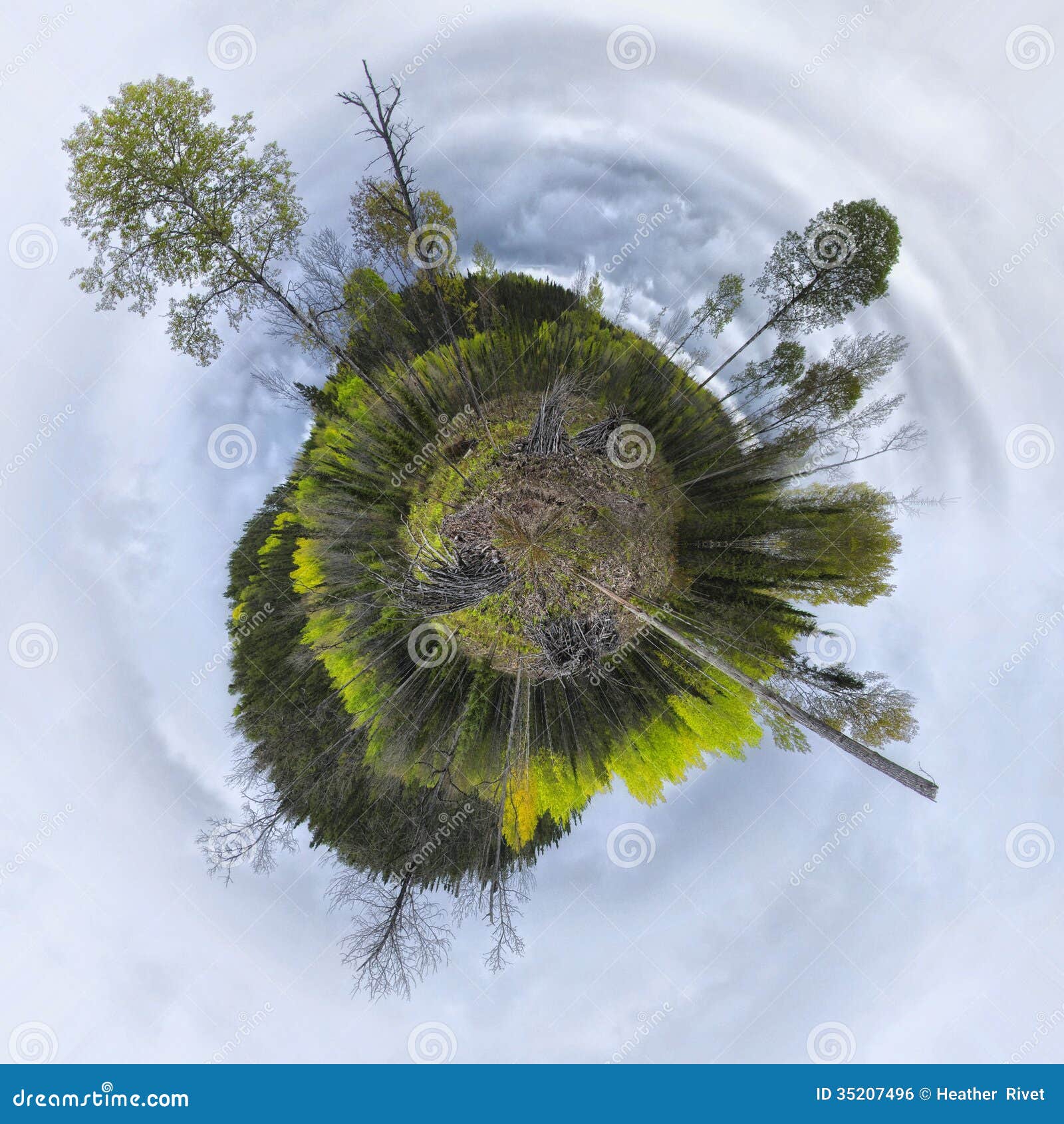 Round trees planet stock photo. Image of rural, popular - 35207496