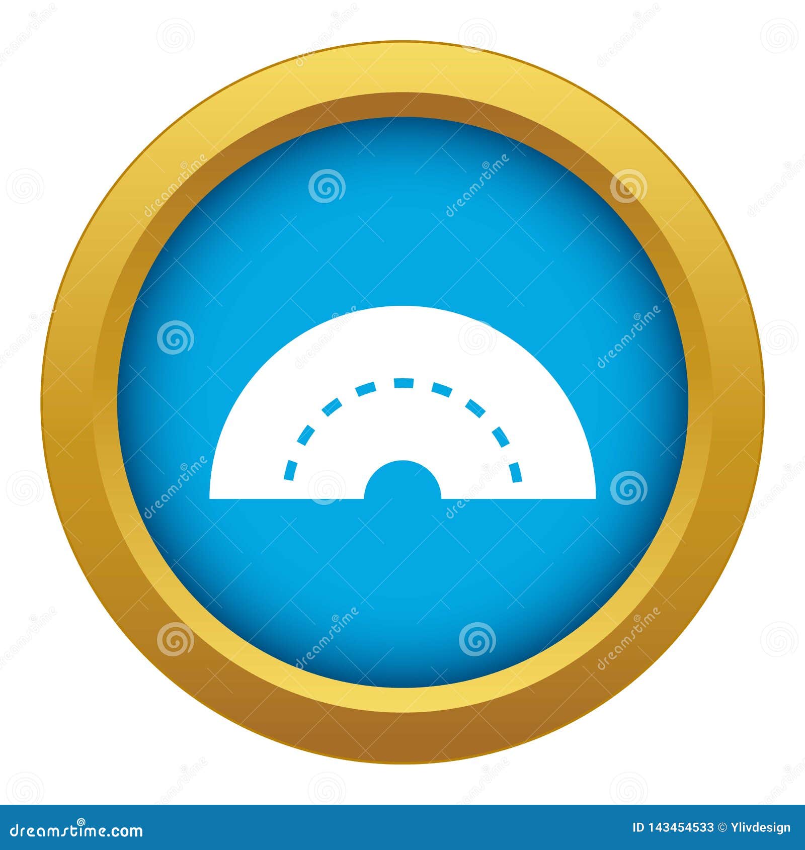 Round Turning Road Icon Blue Vector Isolated Stock Vector ...