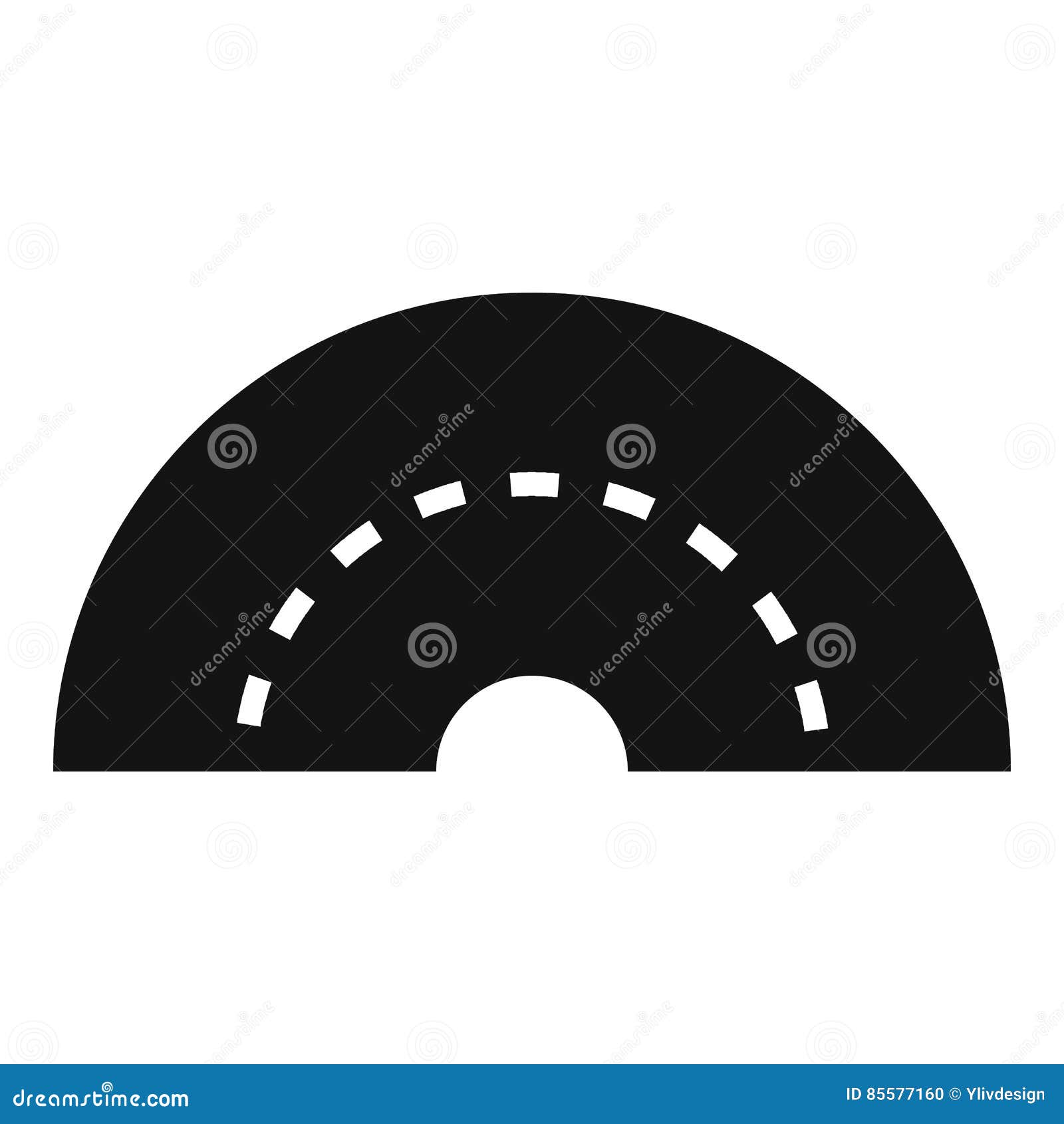 Round Turning Road Icon, Simple Style Stock Vector - Illustration of ...