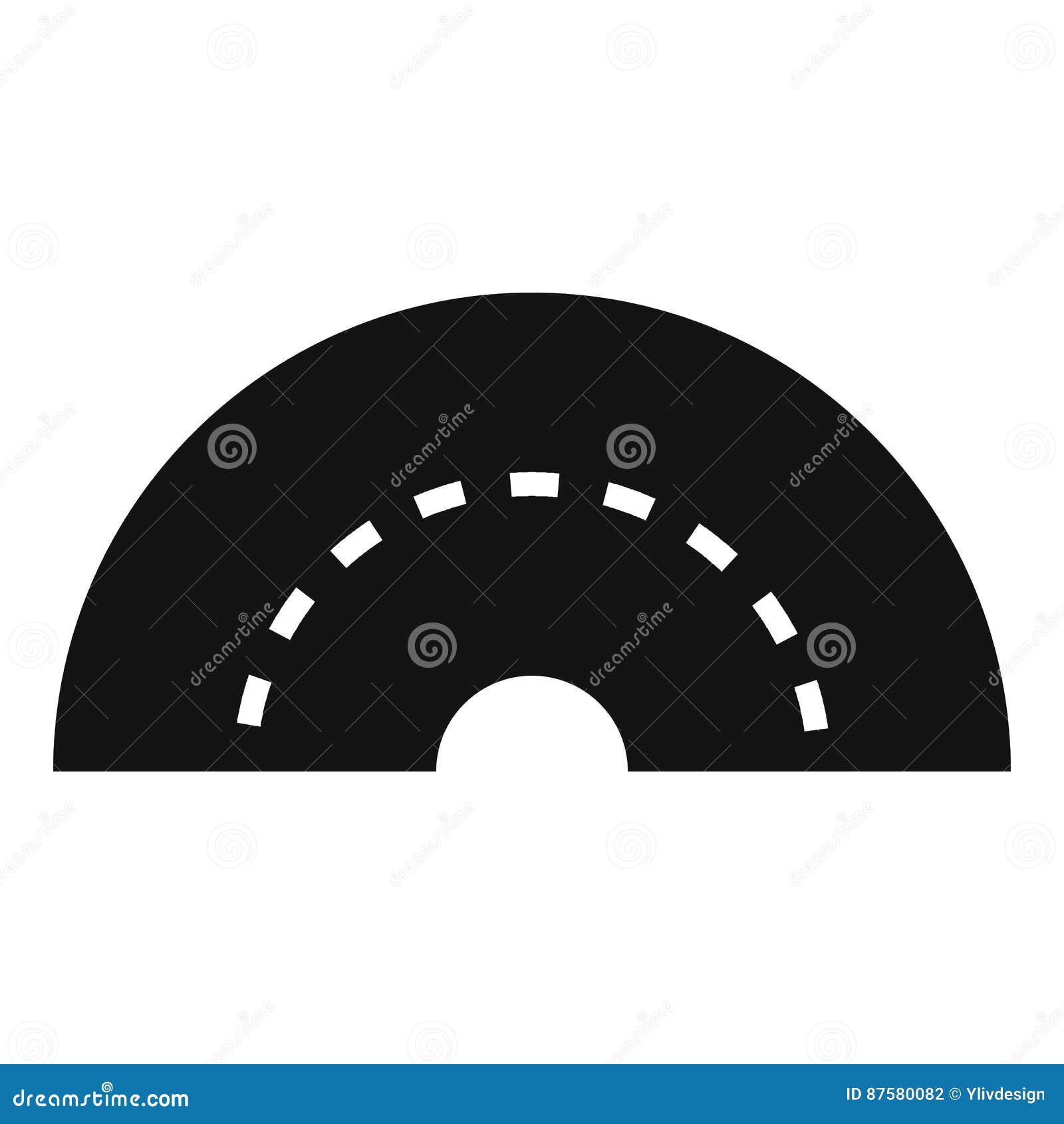 Round Turning Road Icon, Simple Style Stock Vector - Illustration of ...
