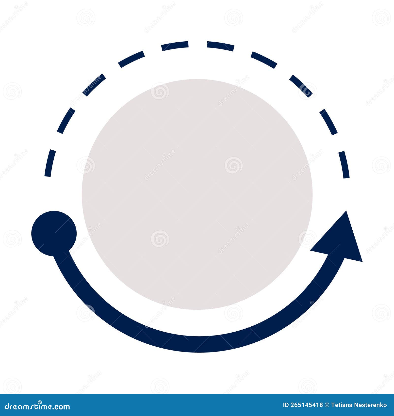 Round Unit with Arrow Brochure Element Design Stock Vector ...