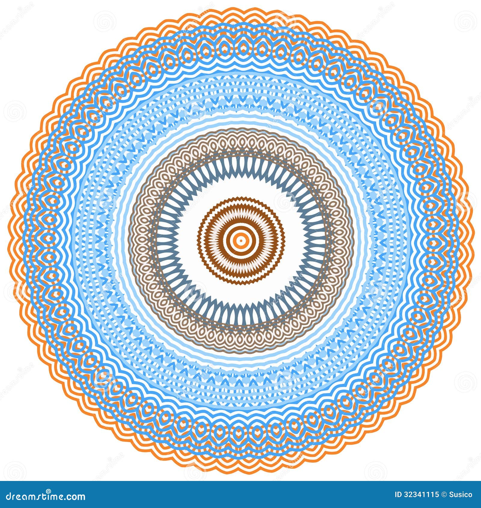 Round Vektor Ornamental Frame Background Cartoon Vector | CartoonDealer ...