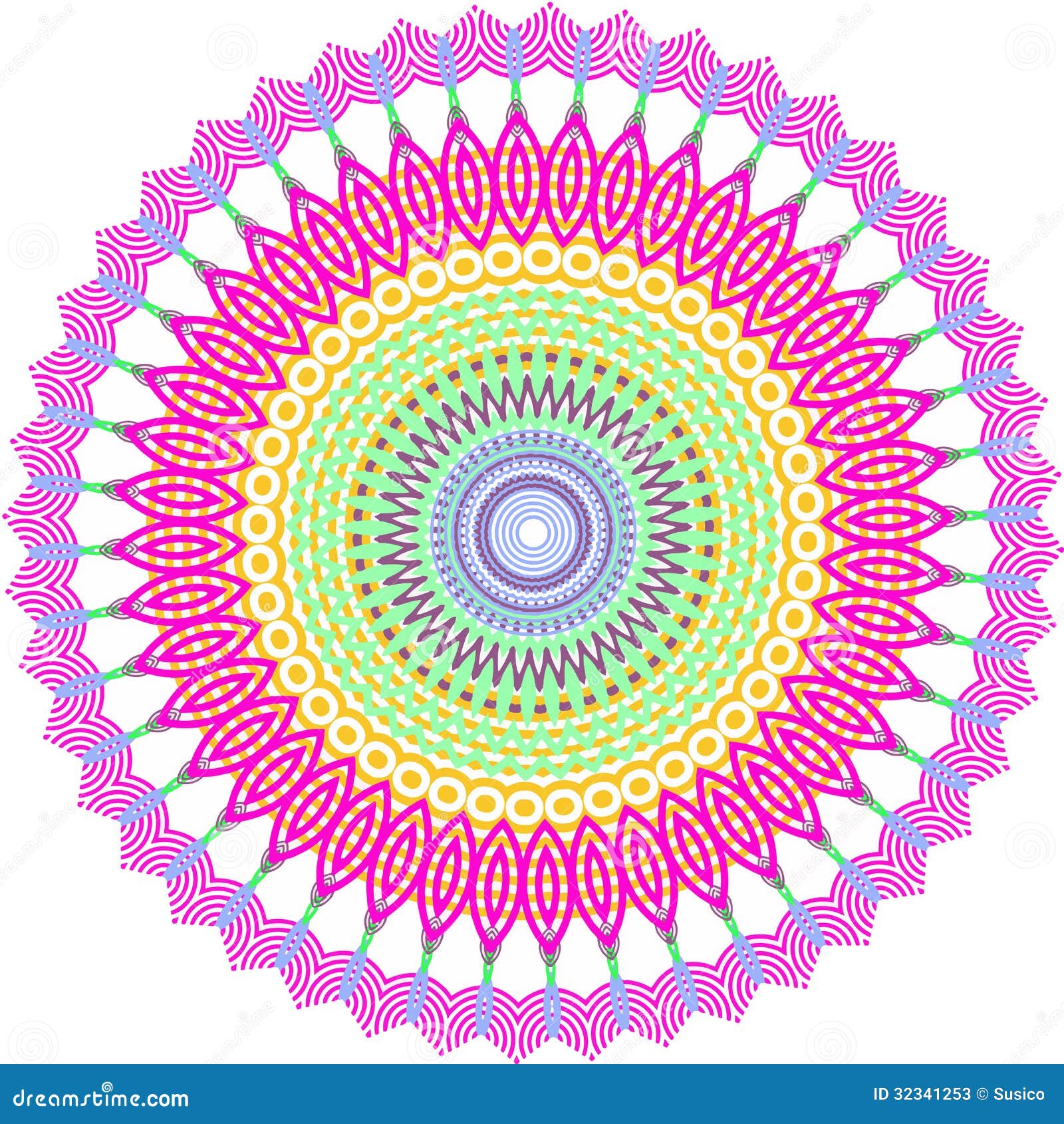 Round Vektor Ornamental Frame Background Cartoon Vector | CartoonDealer ...