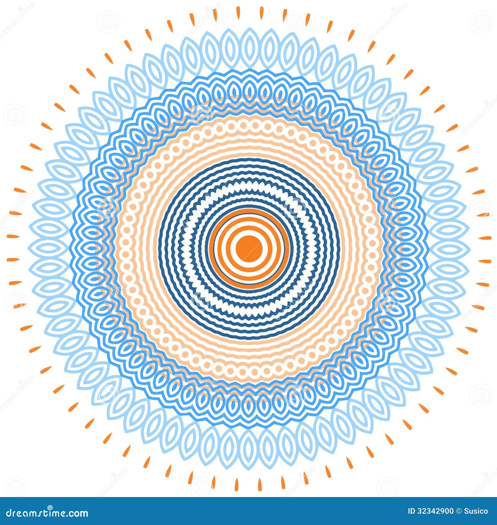 Round Vektor Ornamental Frame Background Cartoon Vector | CartoonDealer ...