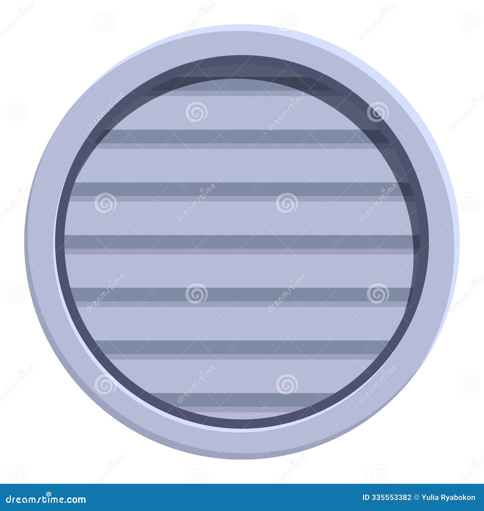 Round Ventilation Fan Providing Fresh Airflow Stock Illustration ...