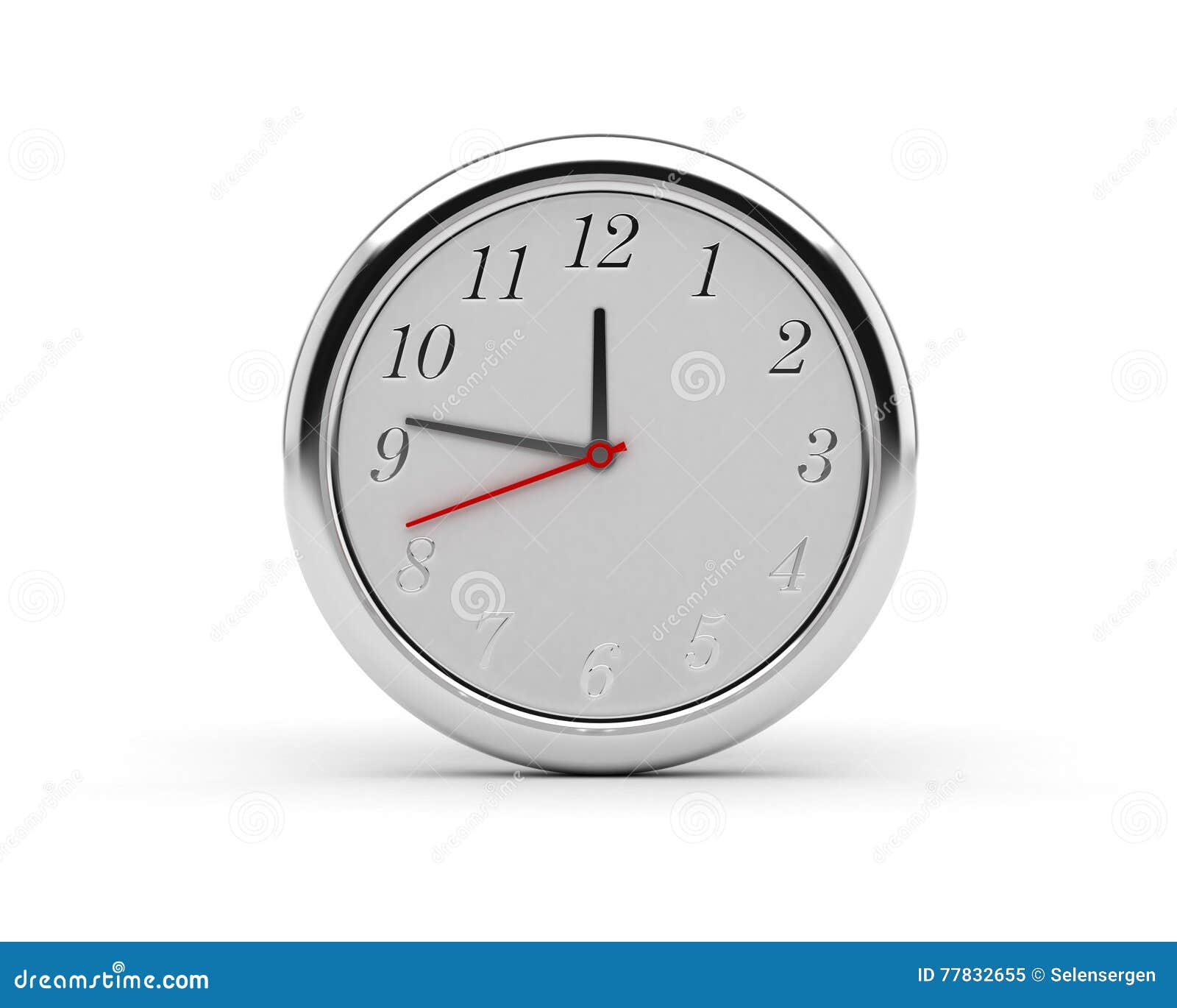 Round Wall Clock stock illustration. Illustration of wall - 77832655