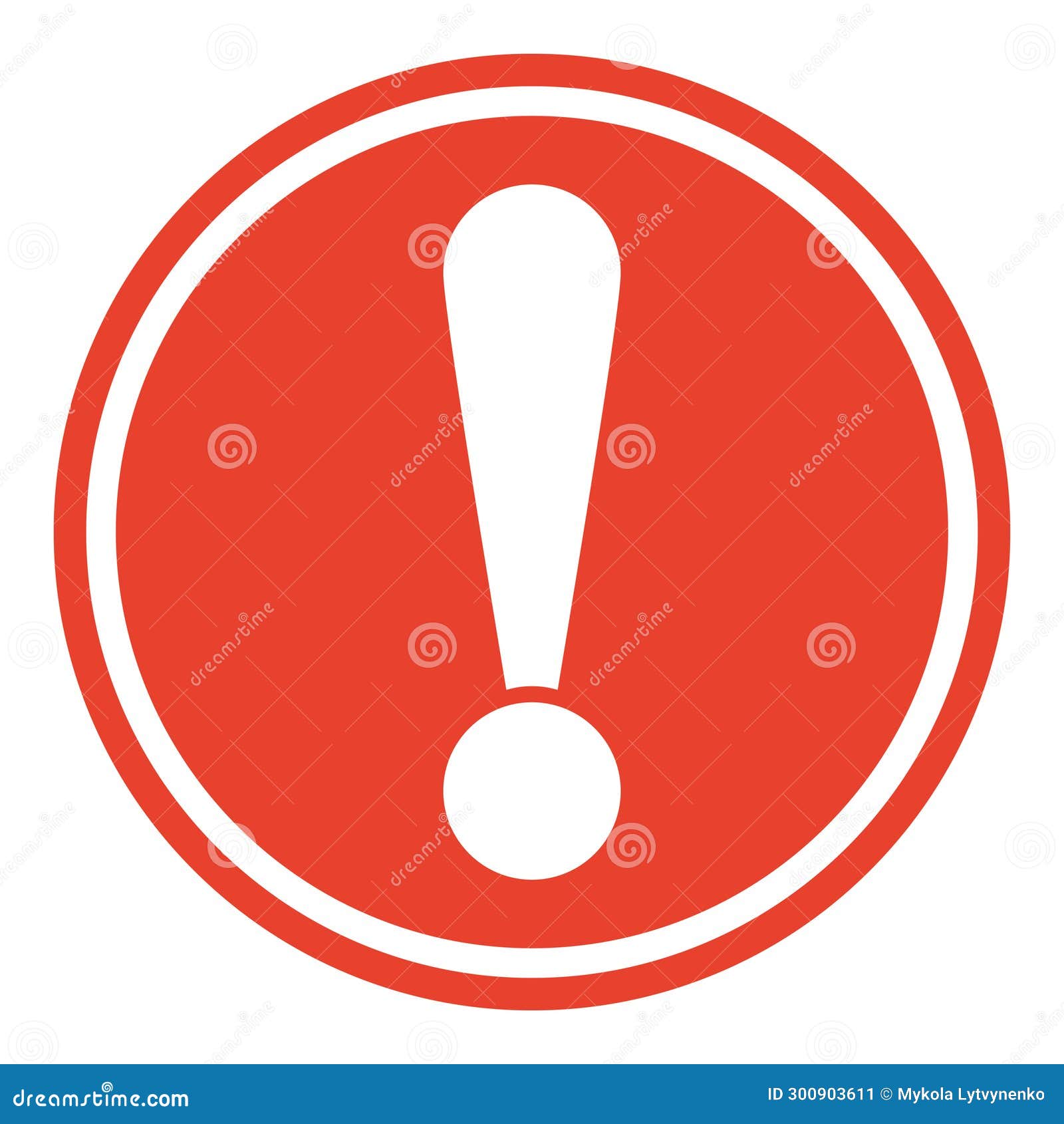 Round Warning Attention Line Icon, Outline Vector Sign, Linear Style ...
