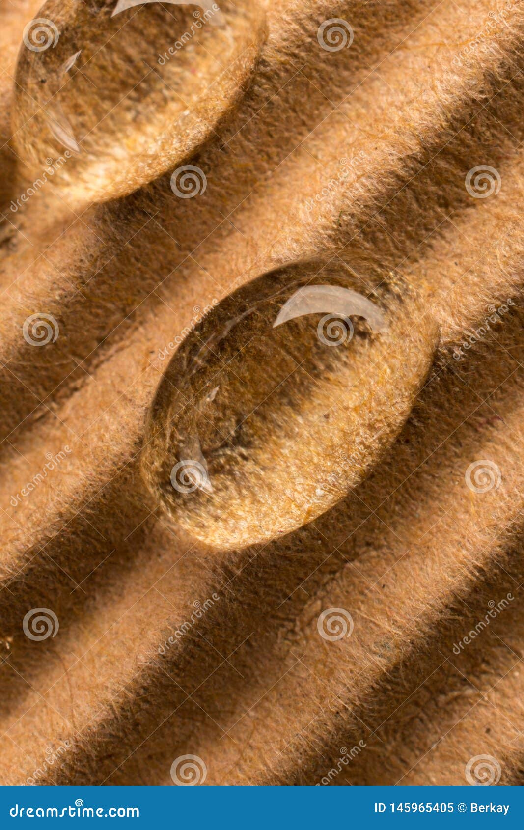 Round Water Drops in Close-up on Background Stock Image - Image of ...