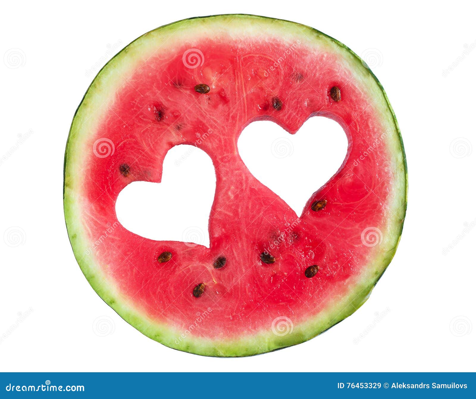 Round watermelon slice stock image. Image of vegetarian - 76453329