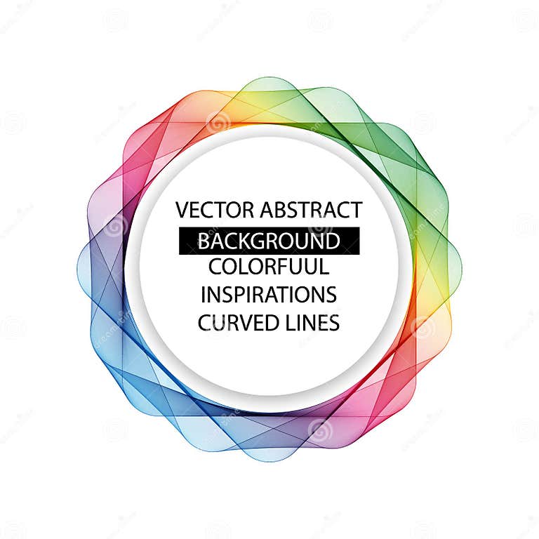 Round Wave Pattern. Abstract Vector Wave. Presentation Template. Eps10 ...