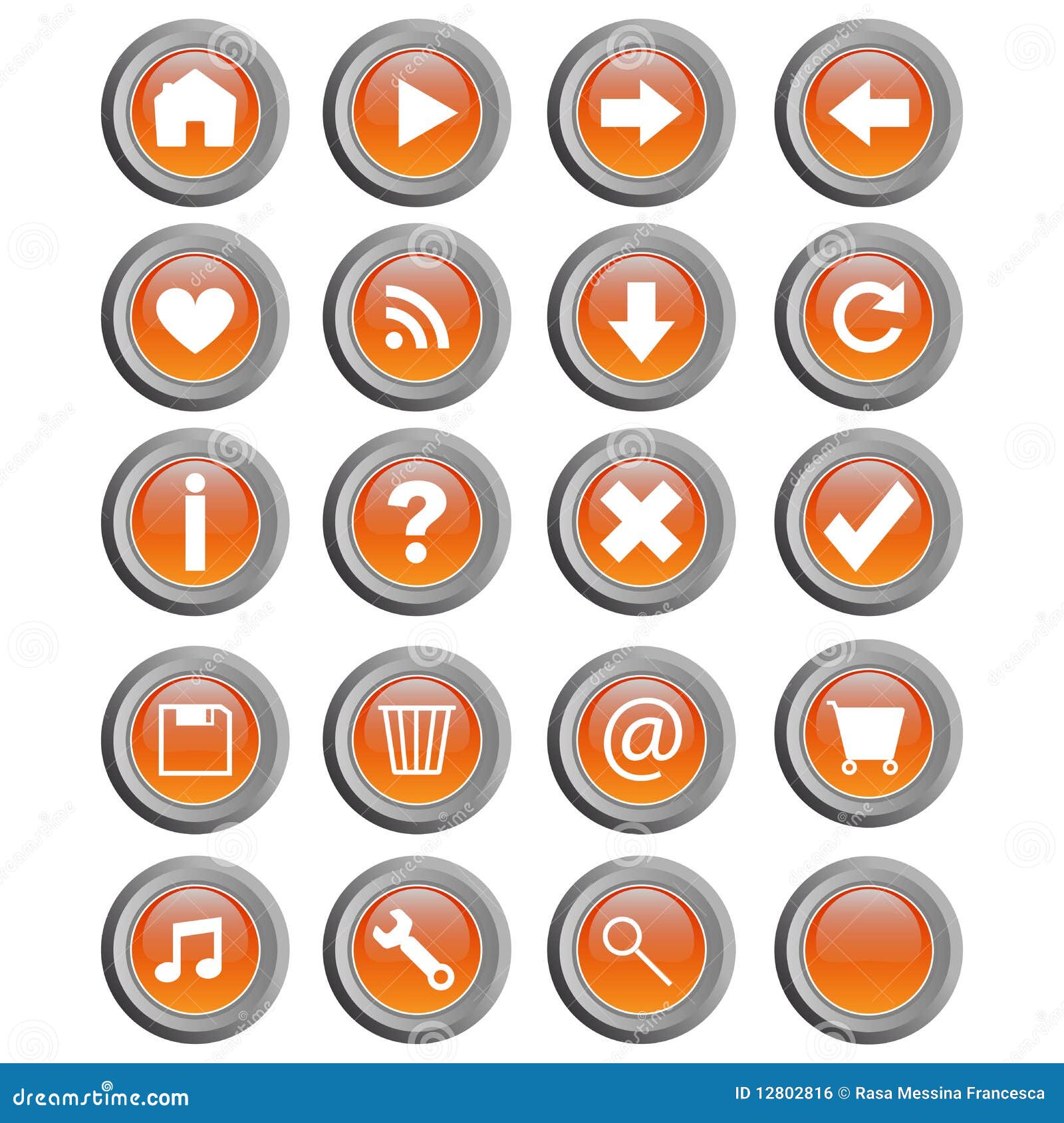 Round web buttons - vector stock vector. Illustration of rounded - 12802816 Round web buttons - vector stock vector. Illustration of rounded - 12802816
