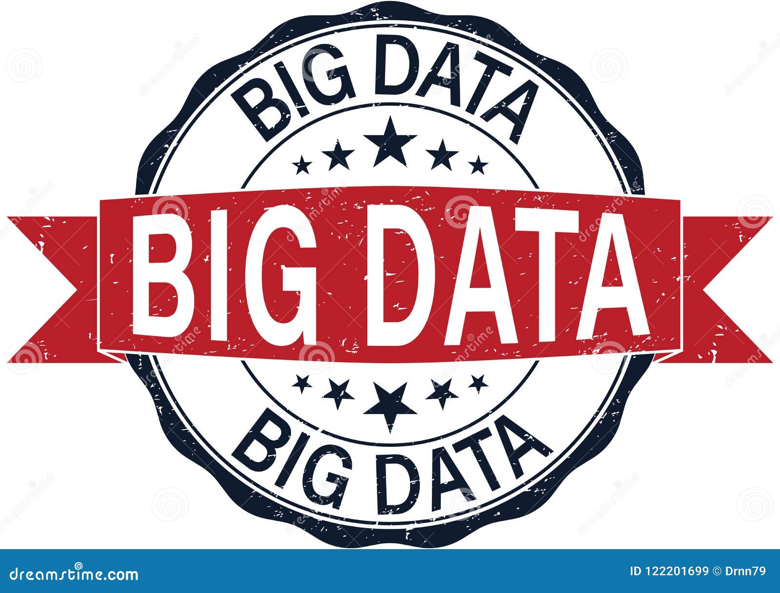 Round Big Data Rubber Stamp Web Badge Stock Illustration - Illustration ...